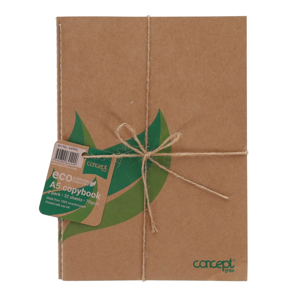 Concept Green A5 Copybooks - 32 Sheets - Pack of 2 – Stationery Shop