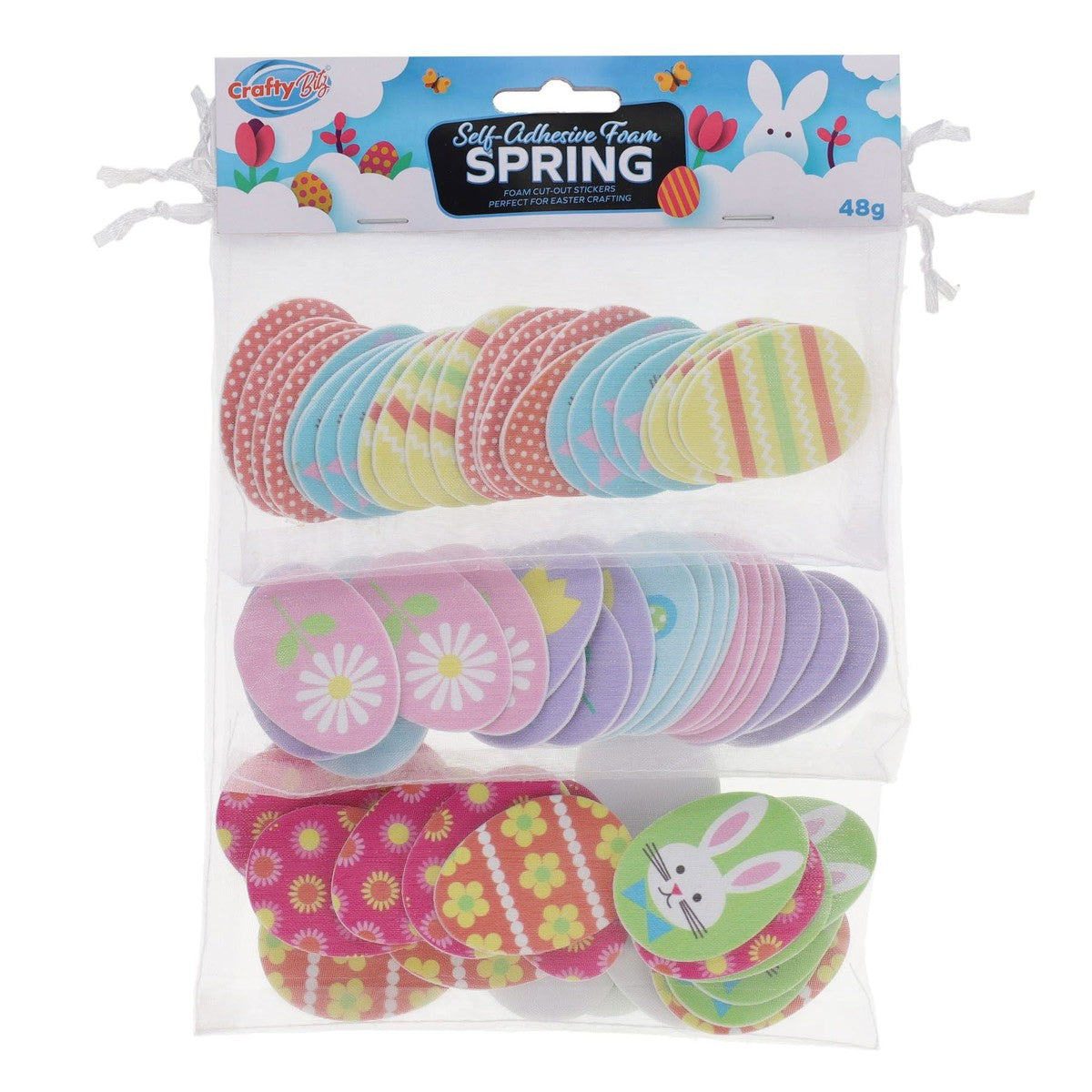Crafty Bitz Foam Easter Self-Adhesive Stickers - 48g Bag – Stationery Shop