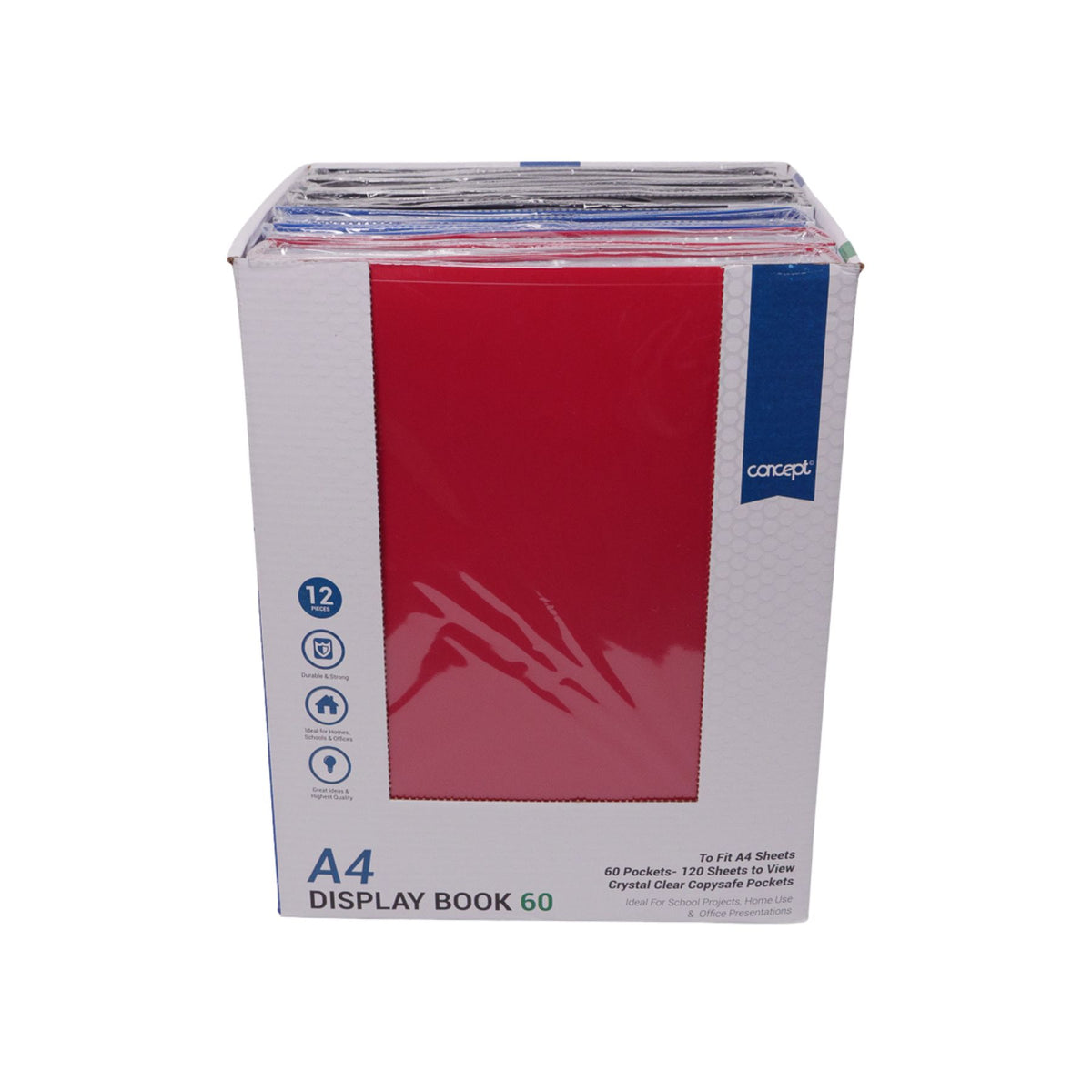 Concept A4 Display Book - 60 Pockets - Box of 12 – Stationery Shop