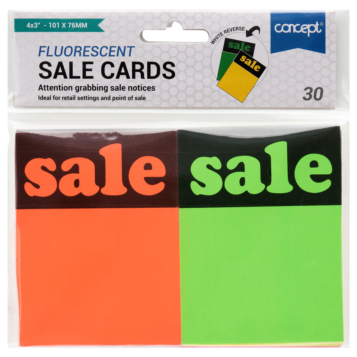 Premier Office 4x3 Sale Cards - Fluorescent - Pack of 30 | Buy Online ...