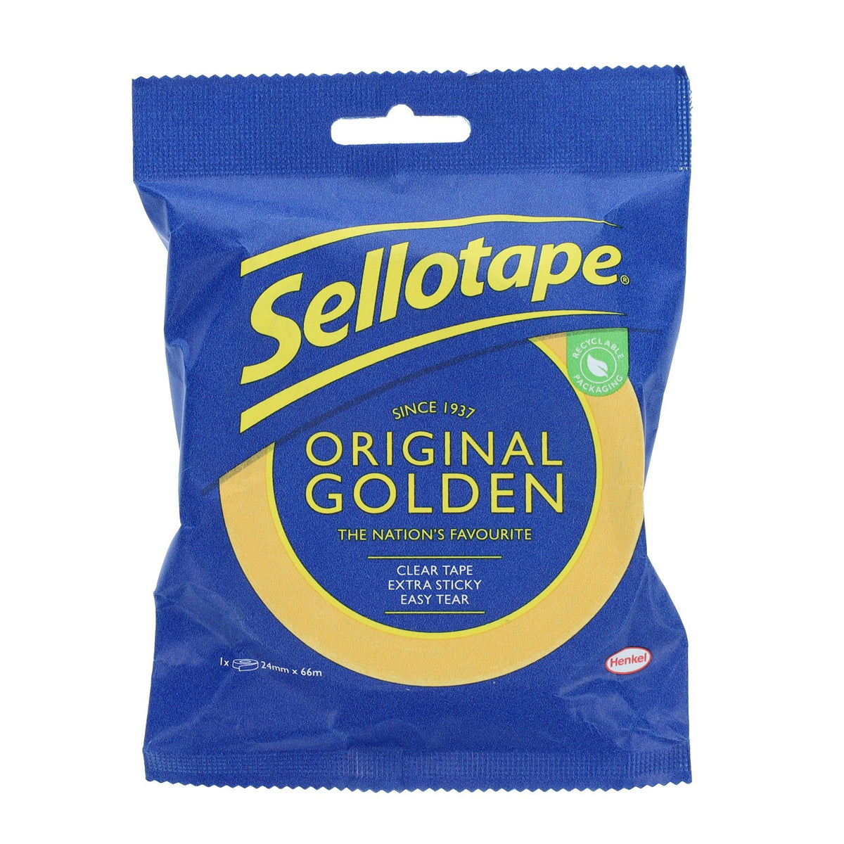 Sellotape Original Golden Tape - 24mm x 66m | Buy Online at Stationery Shop
