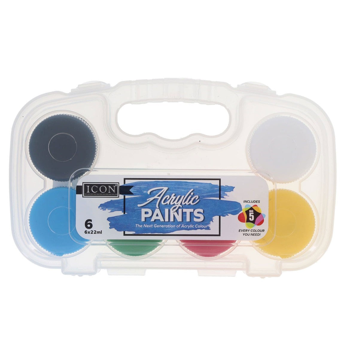 Icon Acrylic Paint Set - 6 x 22ml – Stationery Shop