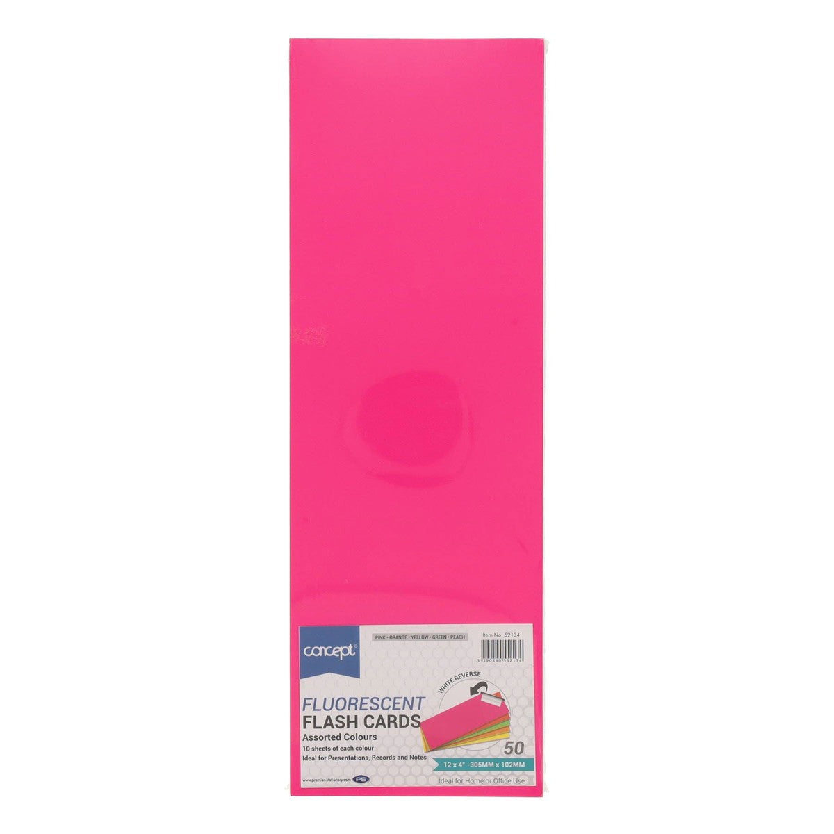 Premier Office 12x4 Fluorescent Card - Pack of 50 | Buy Online at ...