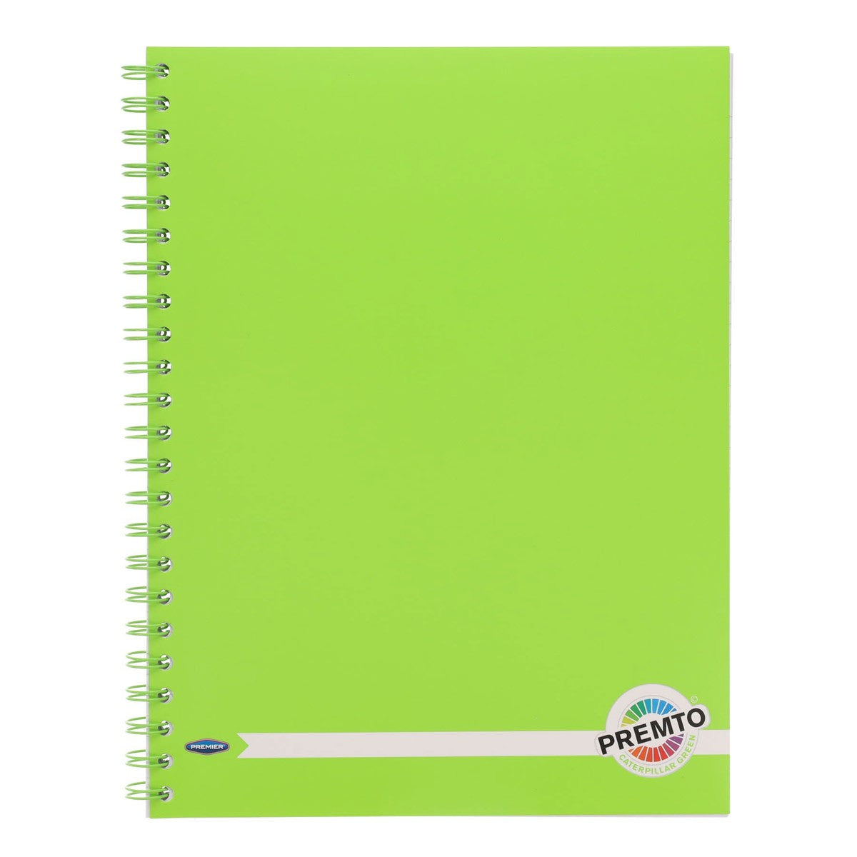 Premto A4 Wiro Notebook - 200 Pages - Caterpillar Green – Stationery Shop