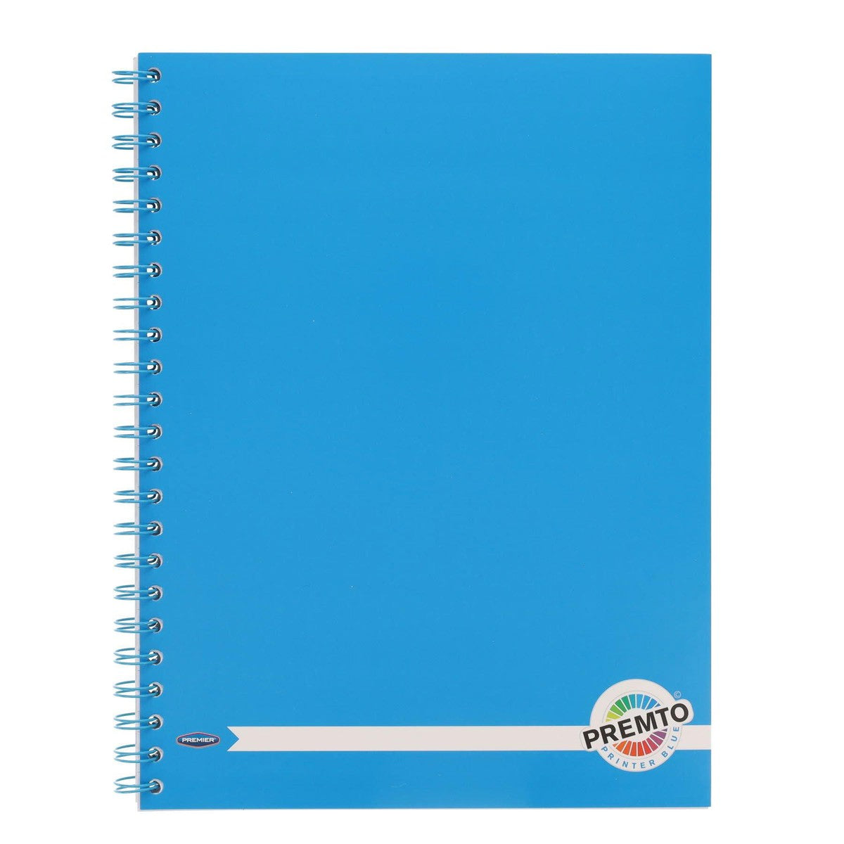 Premto A4 Wiro Notebook - 200 Pages - Printer Blue – Stationery Shop