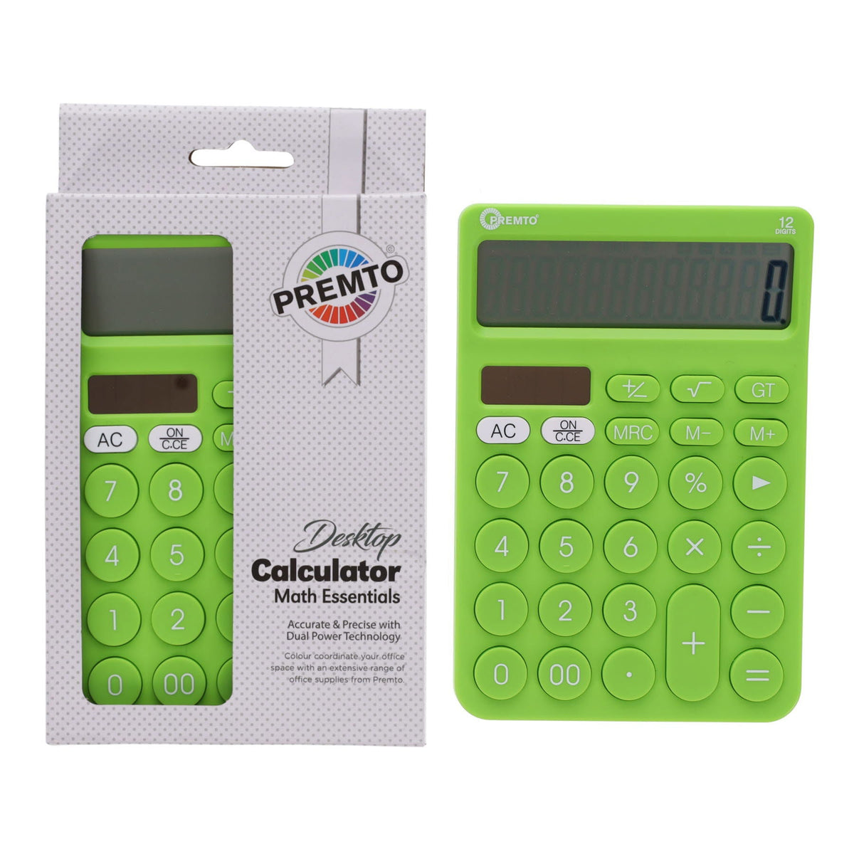 Premto Desktop Calculator - Caterpillar Green – Stationery Shop