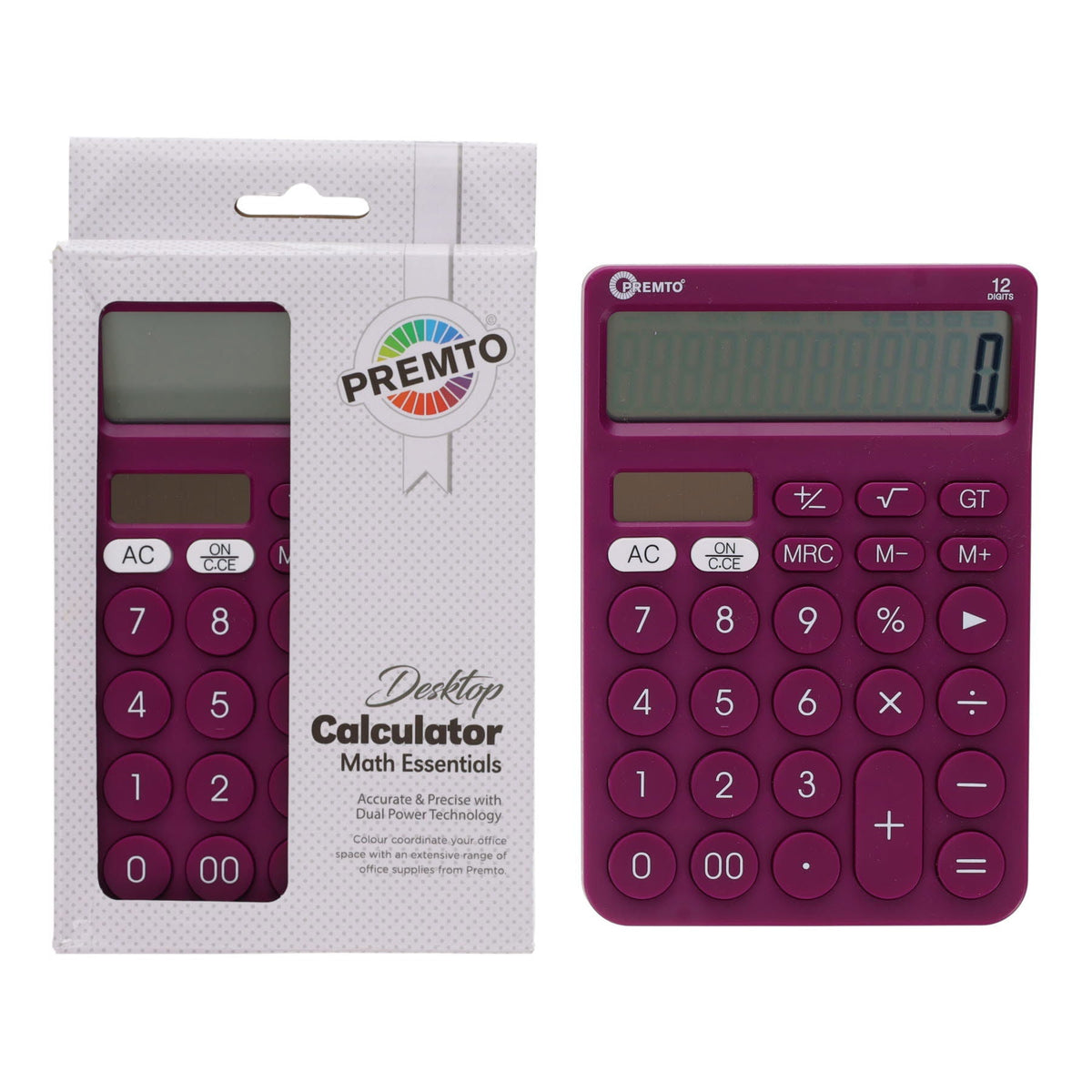 Premto Desktop Calculator - Grape Juice – Stationery Shop