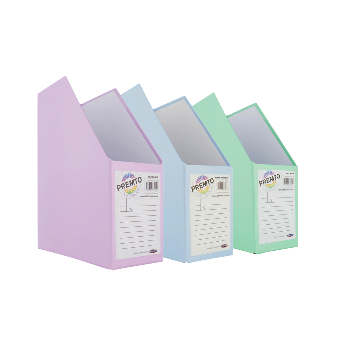 Premto Multipack | Pastel Heavy Duty Magazine Organiser - Pack of 3 ...