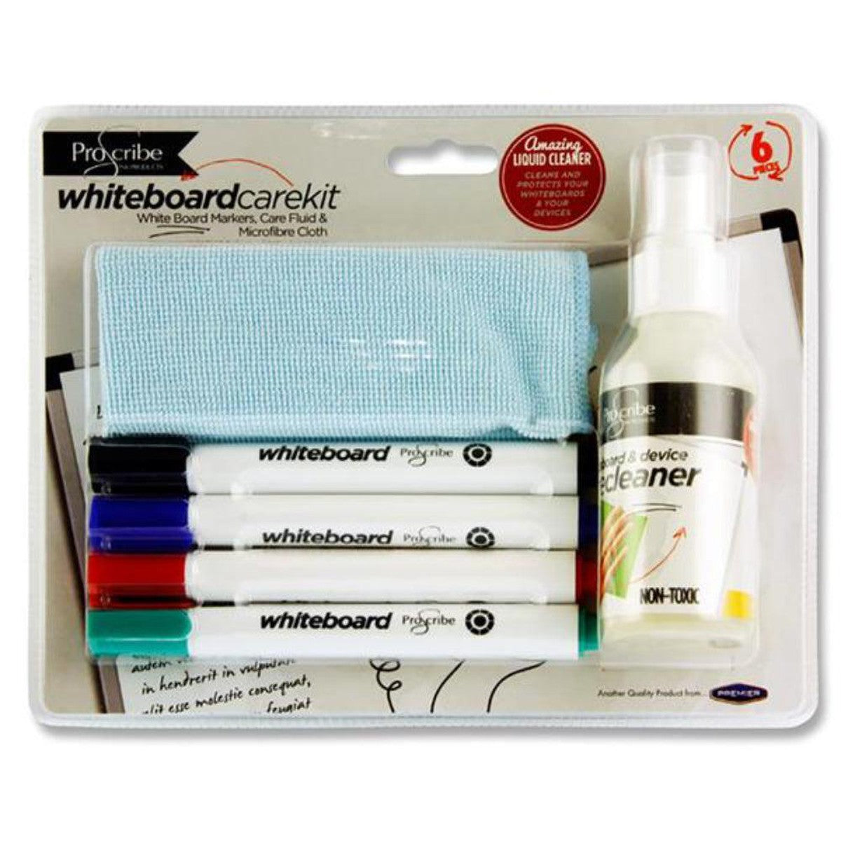 Pro:Scribe Dry Wipe Marker Care Kit - 6 Pieces | Buy Online at ...
