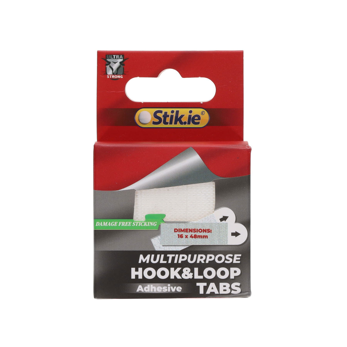 Stik-ie Removable Hook & Loop Tabs - 16X48mm - Pack of 12 | Buy Online ...