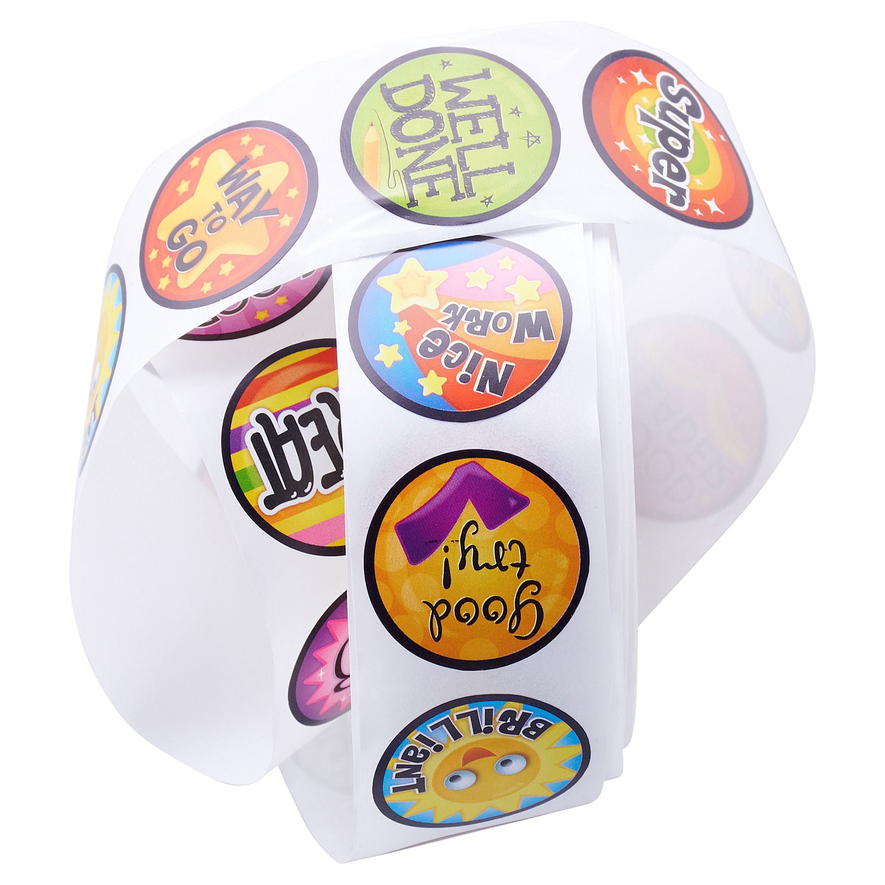 Clever Kidz Roll Reward Stickers 200 Stickers