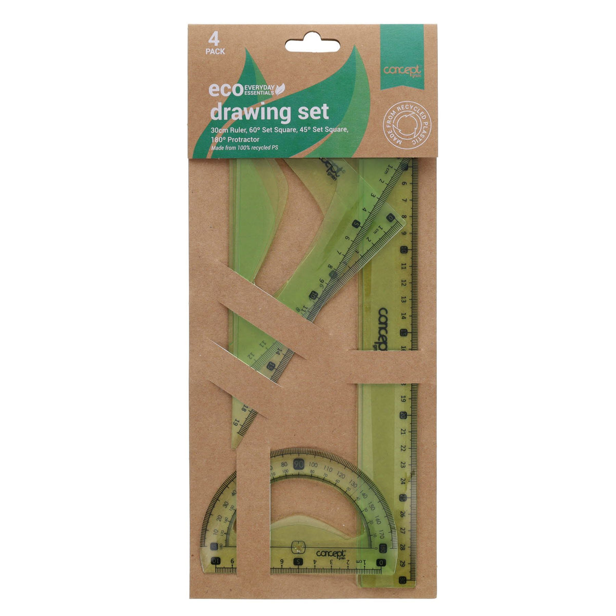 Concept Green Drawing Set - Pack of 4 – Stationery Shop