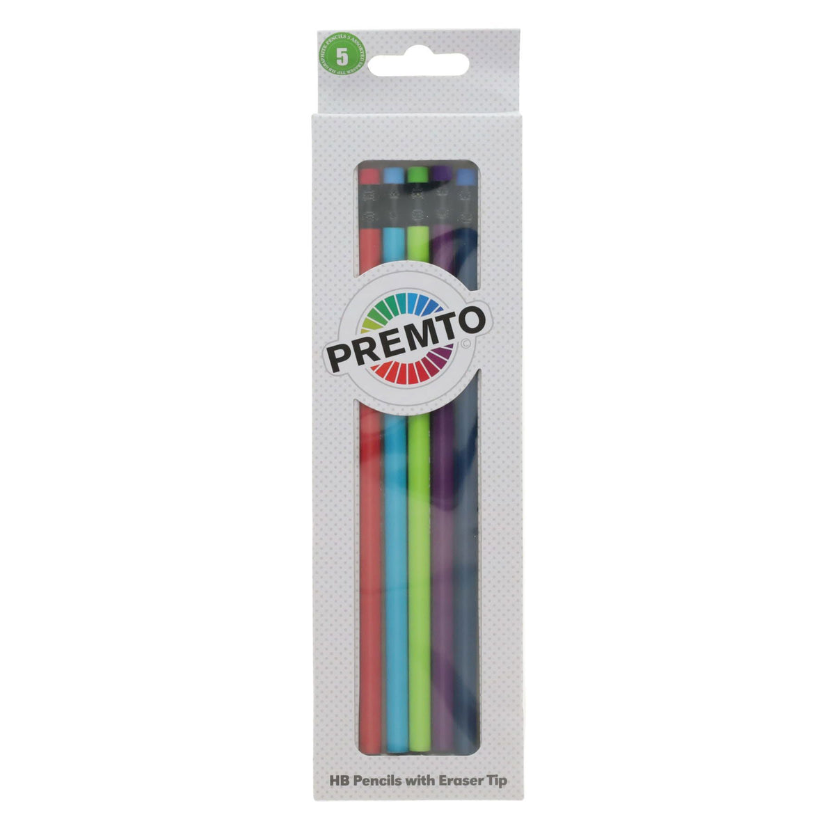Premto HB Pencils With Eraser Tip - Pack of 5 | Buy Online at ...