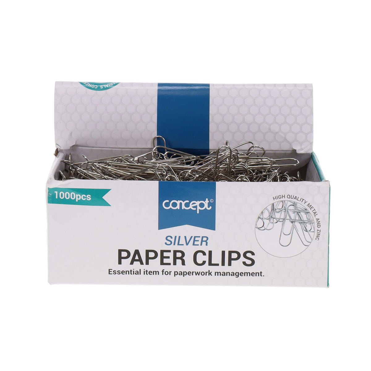 Concept Paper Clips - 30mm - Box of 1000 – Stationery Shop