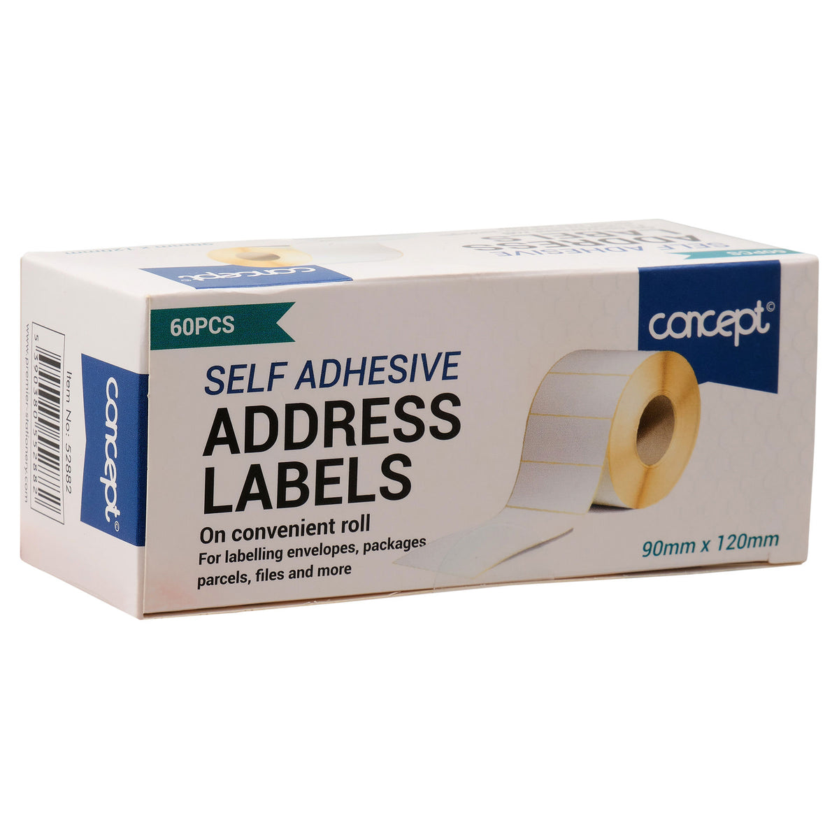 Premier Office Address Labels Roll - 90x120mm Super Size - 60 Labels ...
