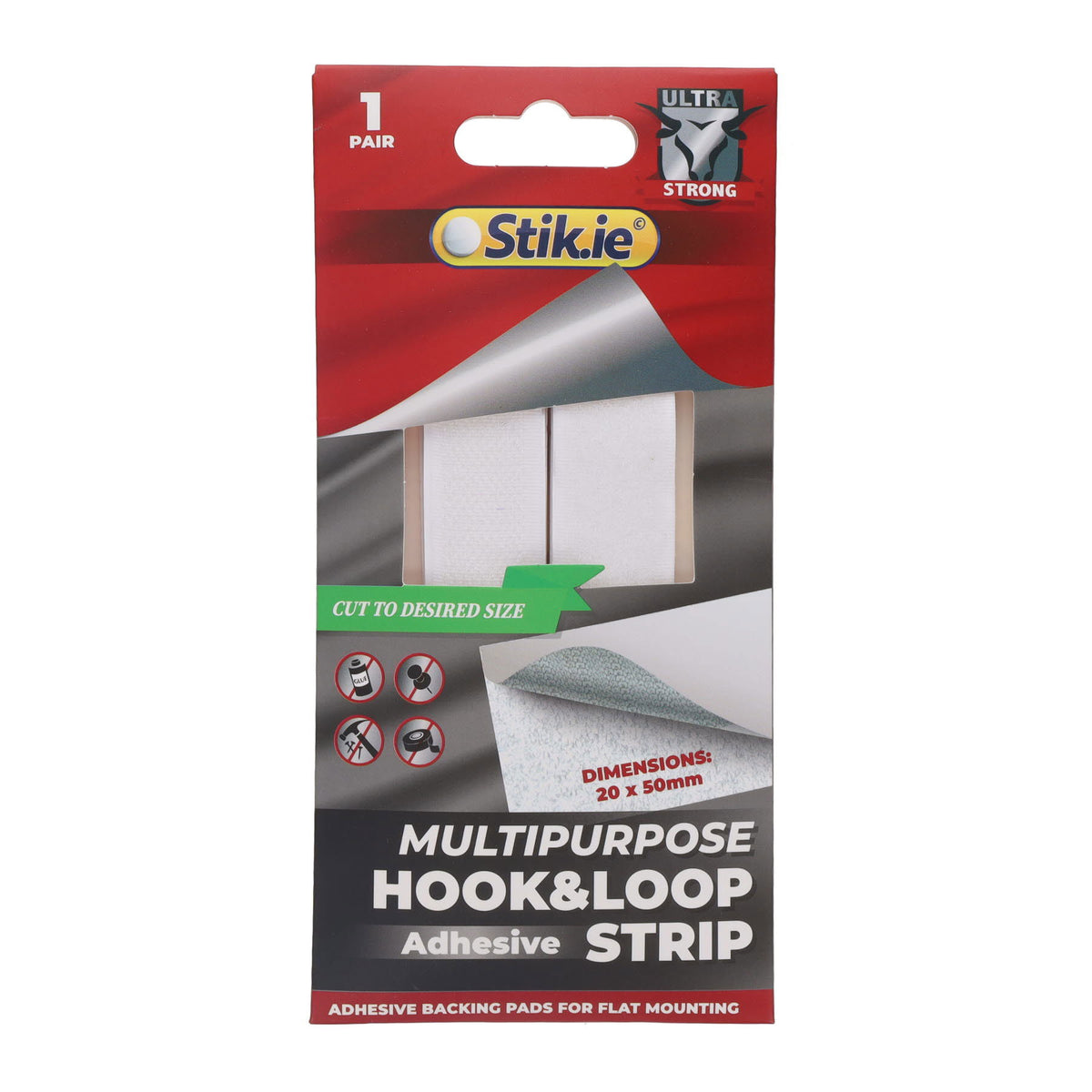 Stik-ie Hook & Loop Fasteners - 50cm x 20mm | Buy Online at Stationery Shop