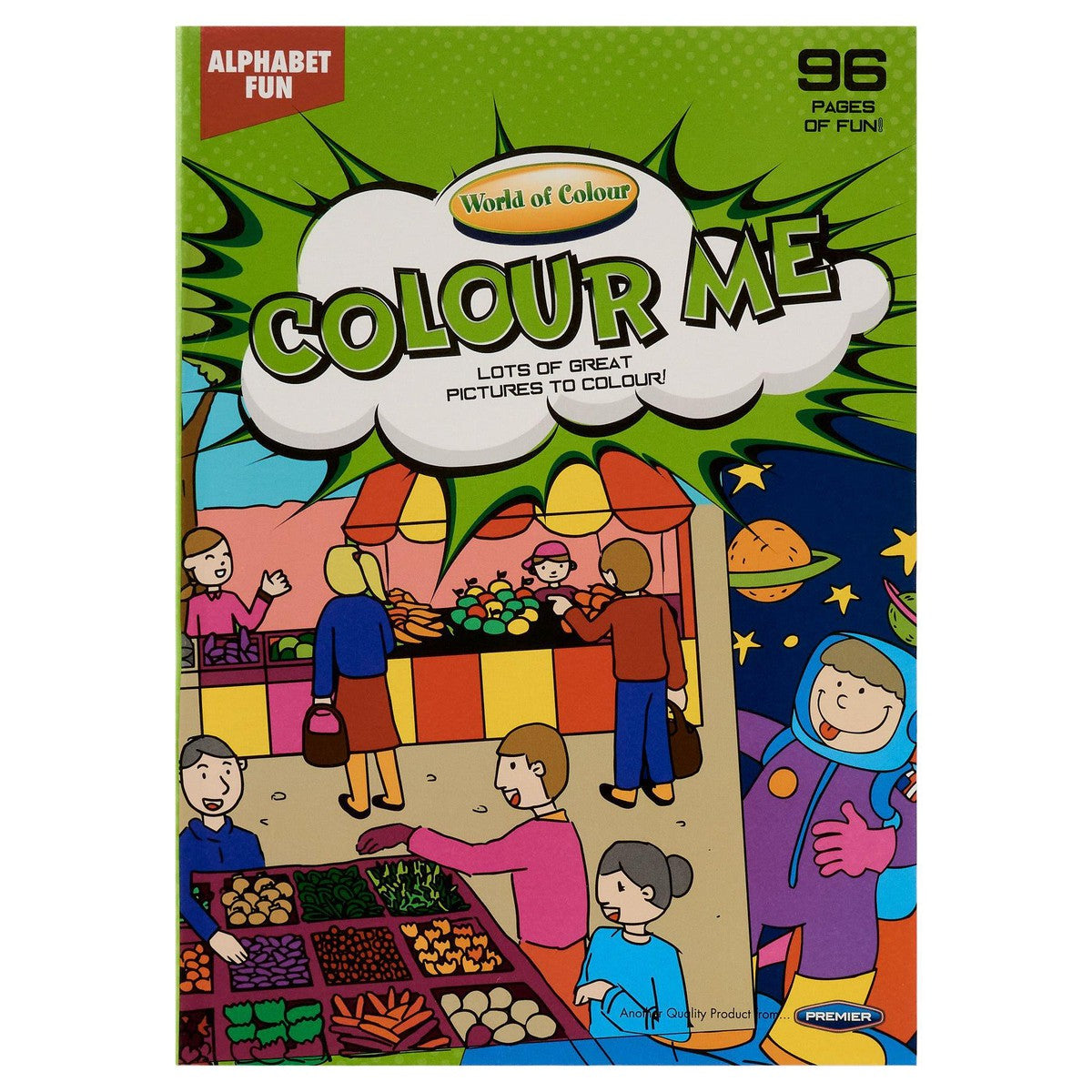 World of Colour A4 Perforated Colour Me Colouring Book - 96 Pages ...